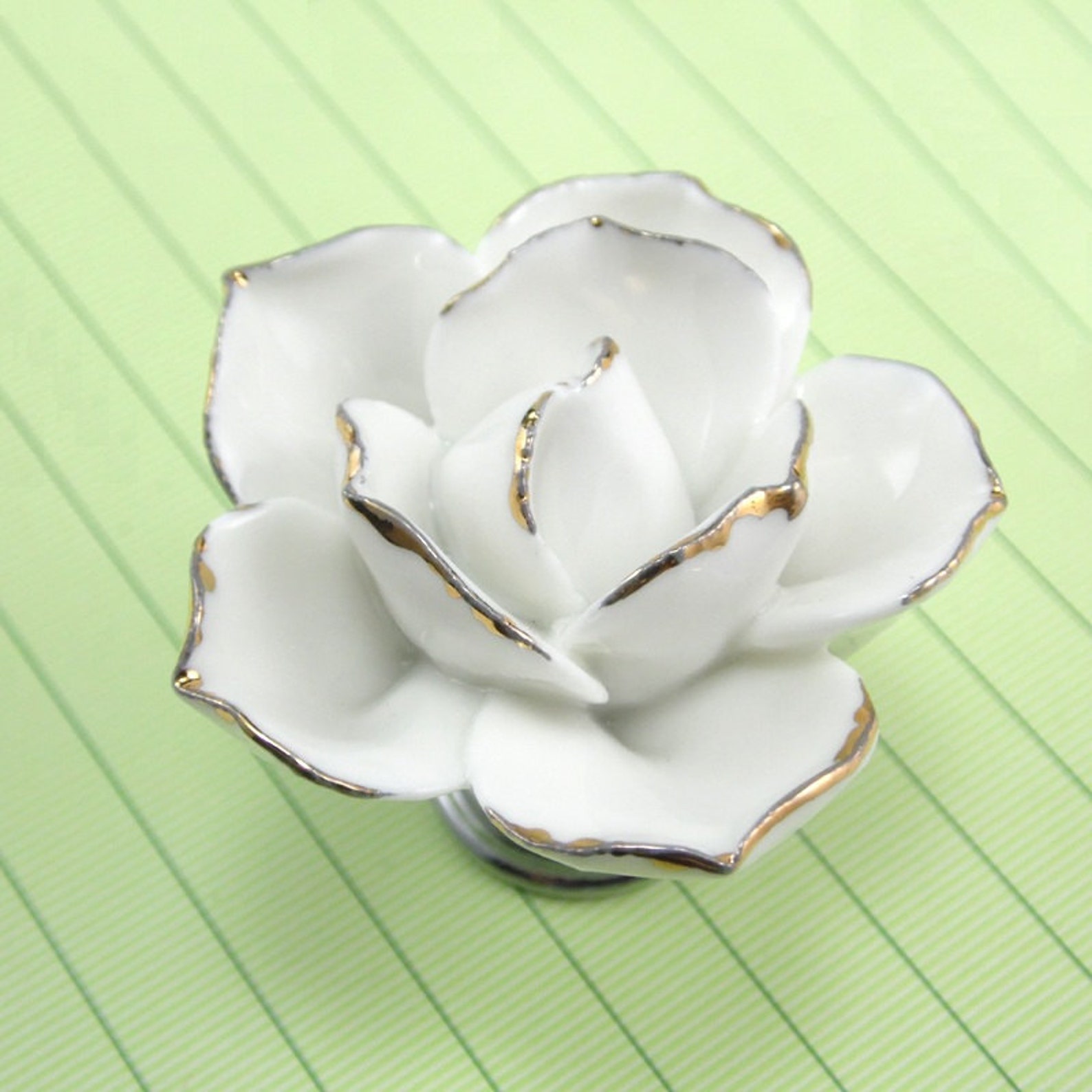 Lotus Knobs / Dresser Knob Drawer Pulls Handles / Ceramic Knob - Etsy