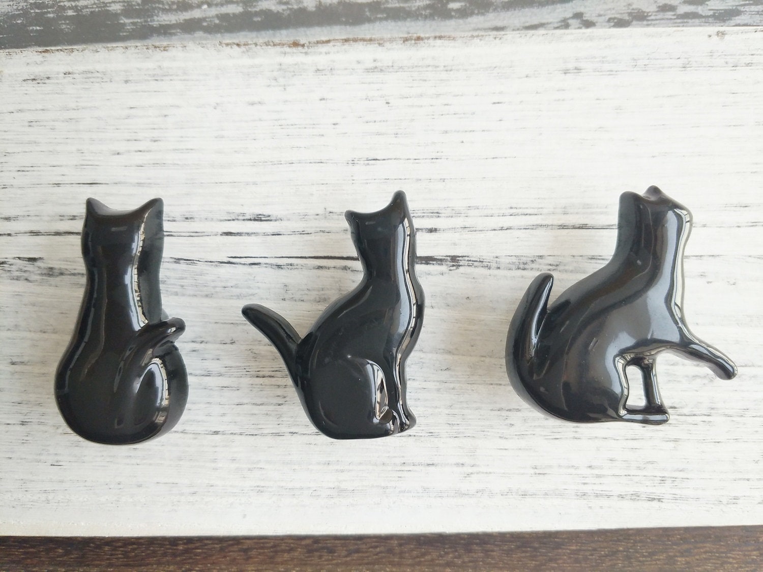 Black Cat Shabby Chic Dresser Knob Pull Drawer Knobs Pulls | Etsy