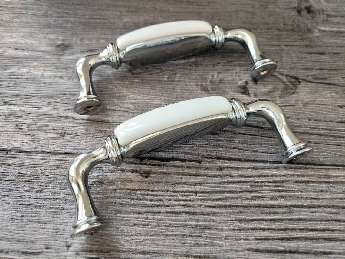 Silver Dresser Knobs Pulls Drawer Pulls Knobs Handles Cabinet - Etsy