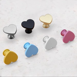 Heart-shaped Knobs Dresser Knobs Handles Drawer Pulls Handles Unique Knobs Cabinet Knobs Pull ...