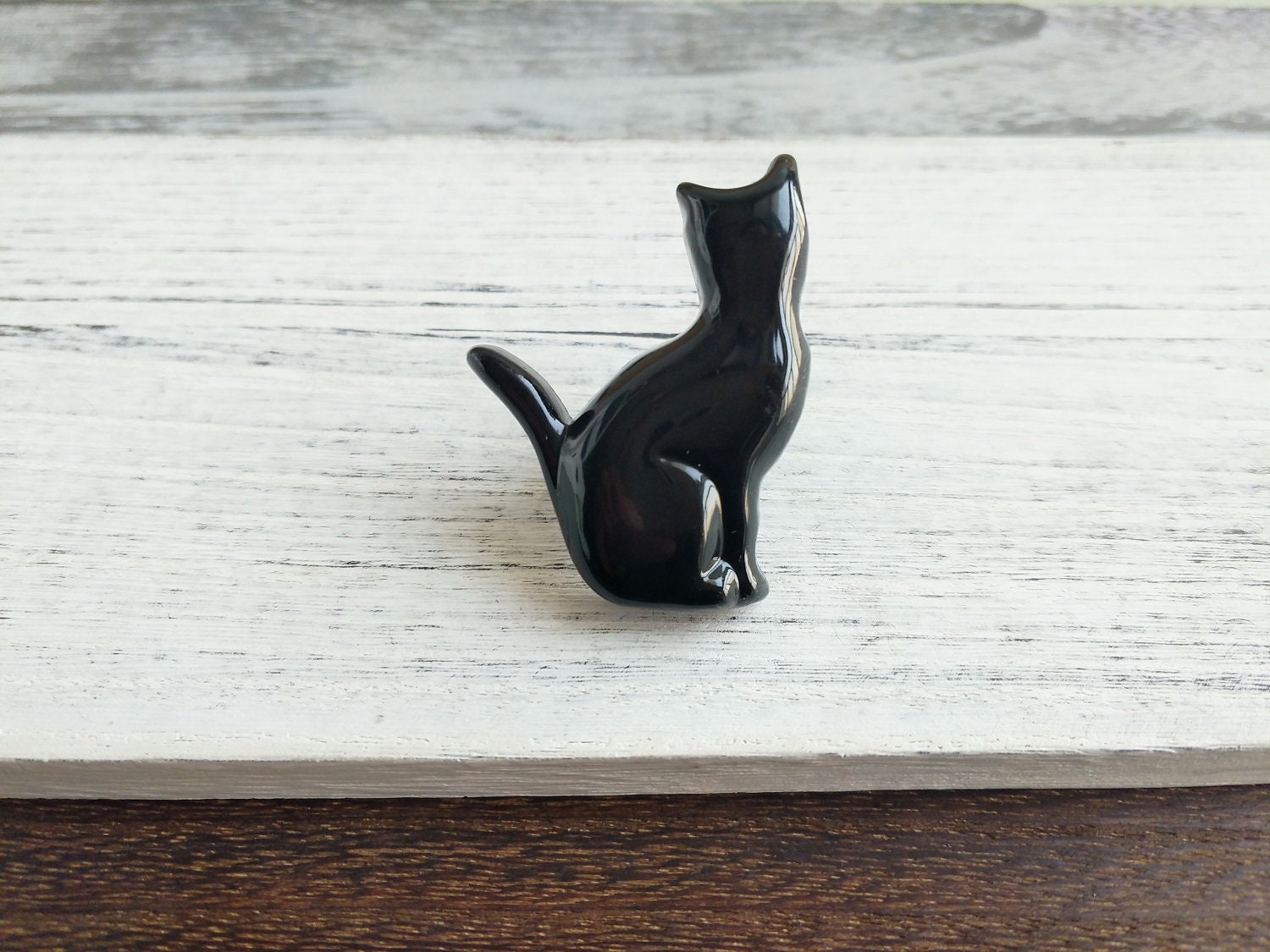 Black Cat Shabby Chic Dresser Knob Pull Drawer Knobs Pulls | Etsy