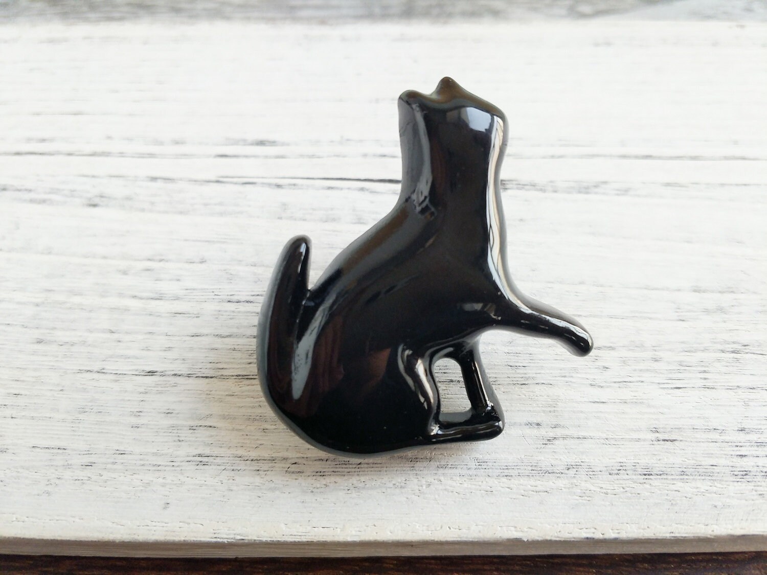 Black Cat Shabby Chic Dresser Knob Pull Drawer Knobs Pulls | Etsy