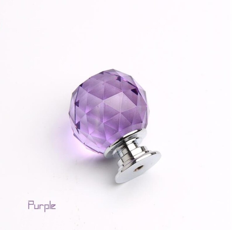 1.2 Small Crystal Glass Knob Dresser Drawer Knobs Pull - Etsy