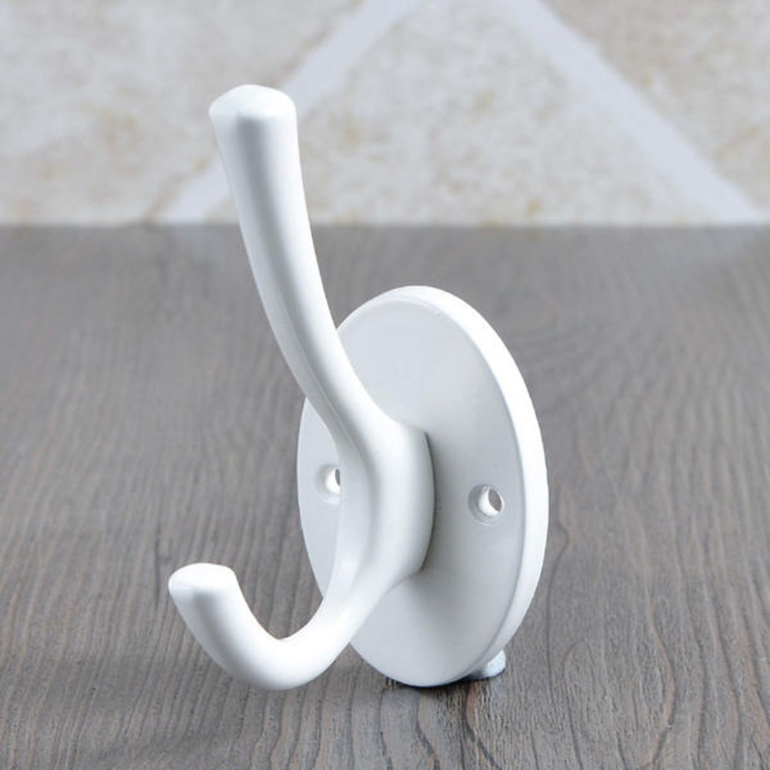 Wall Hooks / Unique Modern Hook / Metal Silver White Black - Etsy