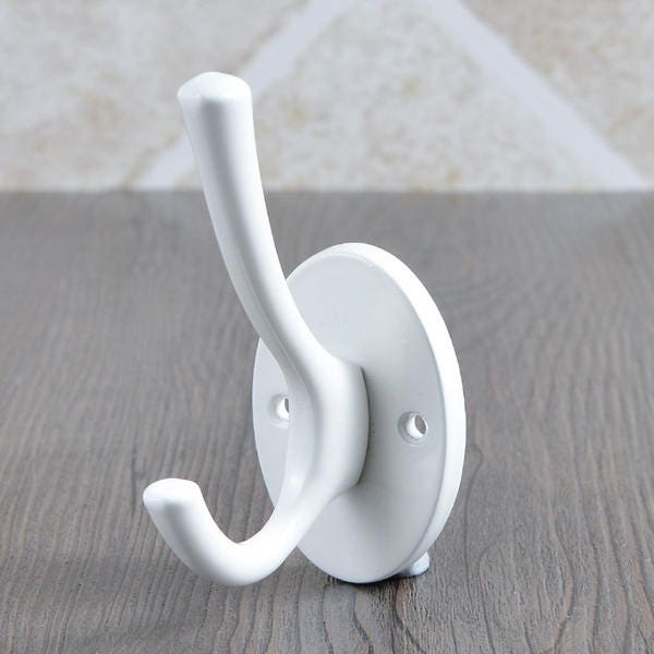 Wall Hooks / Unique Modern Hook / Metal Silver White Black - Etsy