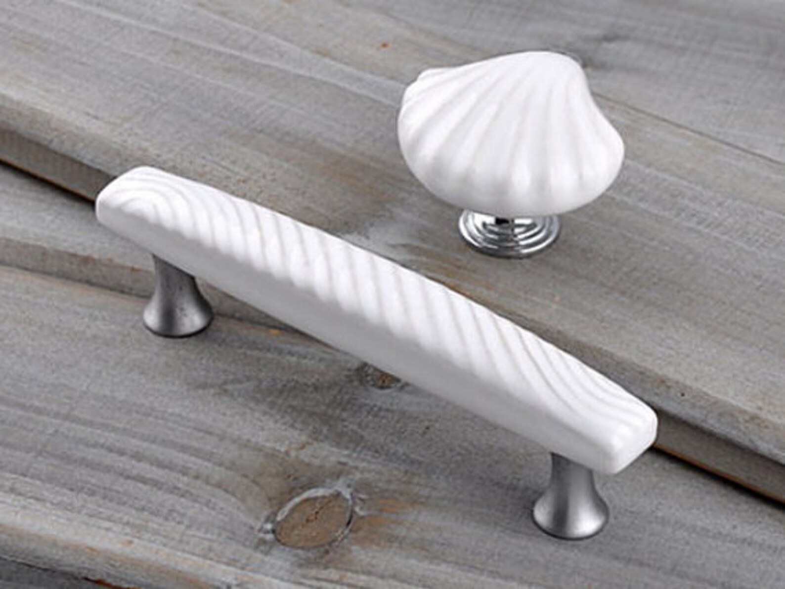 3.75 Shell Nautical Dresser Knob Pull Drawer Pulls Handles | Etsy
