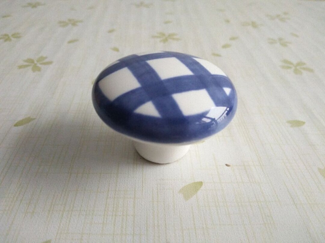 Gingham Knobs Dresser Knob Drawer Pull Handle Kitchen Cabinet Knobs Pulls Handles Rustic ...