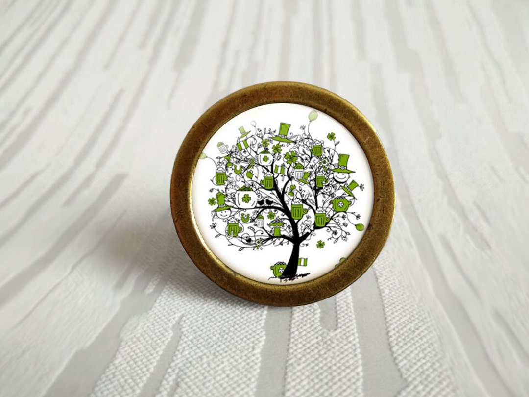 TREE OF LIFE - Antique Bronze Drawer Knobs Pulls Handles / Kitchen ...