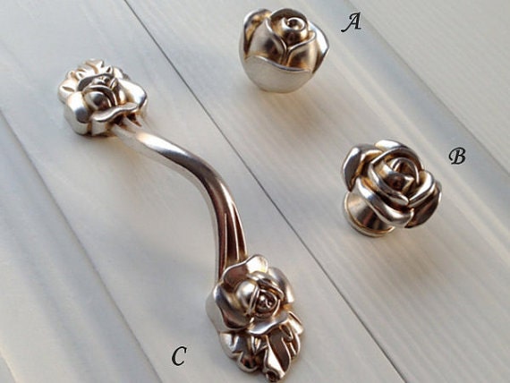3.75 Rose Drawer Knob Pull Handle Dresser Pulls Handles | Etsy