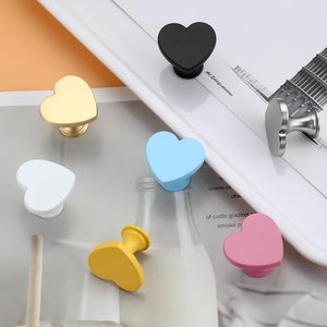 Heart-shaped Knobs Dresser Knobs Handles Drawer Pulls Handles Unique Knobs Cabinet Knobs Pull ...
