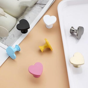 Heart-shaped Knobs Dresser Knobs Handles Drawer Pulls Handles Unique Knobs Cabinet Knobs Pull ...