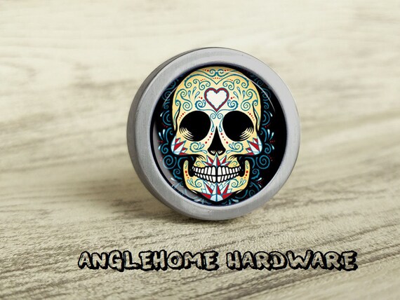 Skull Drawer Knobs Pulls Handles / Antique Bronze Kitchen | Etsy