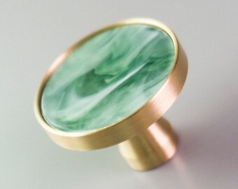 Solid Brass Material Ring Pulls Gold Brass Dresser Knobs - Etsy