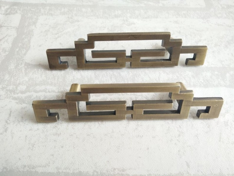 Chinese Style Symmetry Pulls Knobs / Pair of Vintage Cabinet - Etsy