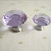 Purple Knob Knobs Glass Knobs Crystal Knob Dresser Knob Drawer - Etsy