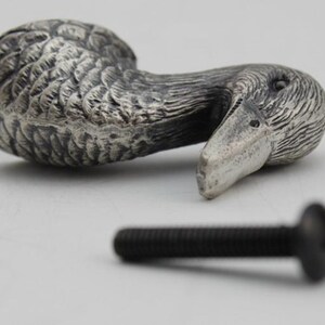 Antique Silver Drawer Knobs Animal Duck Cabinet Knobs Dresser Knobs Drawer Pull Handles Pulls ...