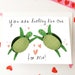 Funny Turtle Valentine's Day Card Cute Turtle Pun Love - Etsy UK