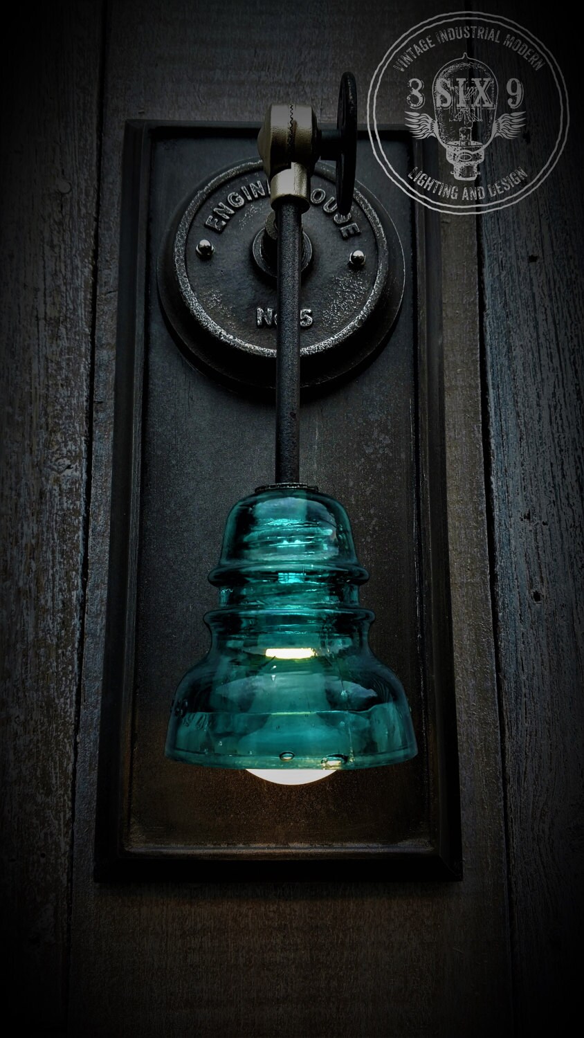 Industrial Telegraph Glass Insulator Engine House No.5 Wall - Etsy