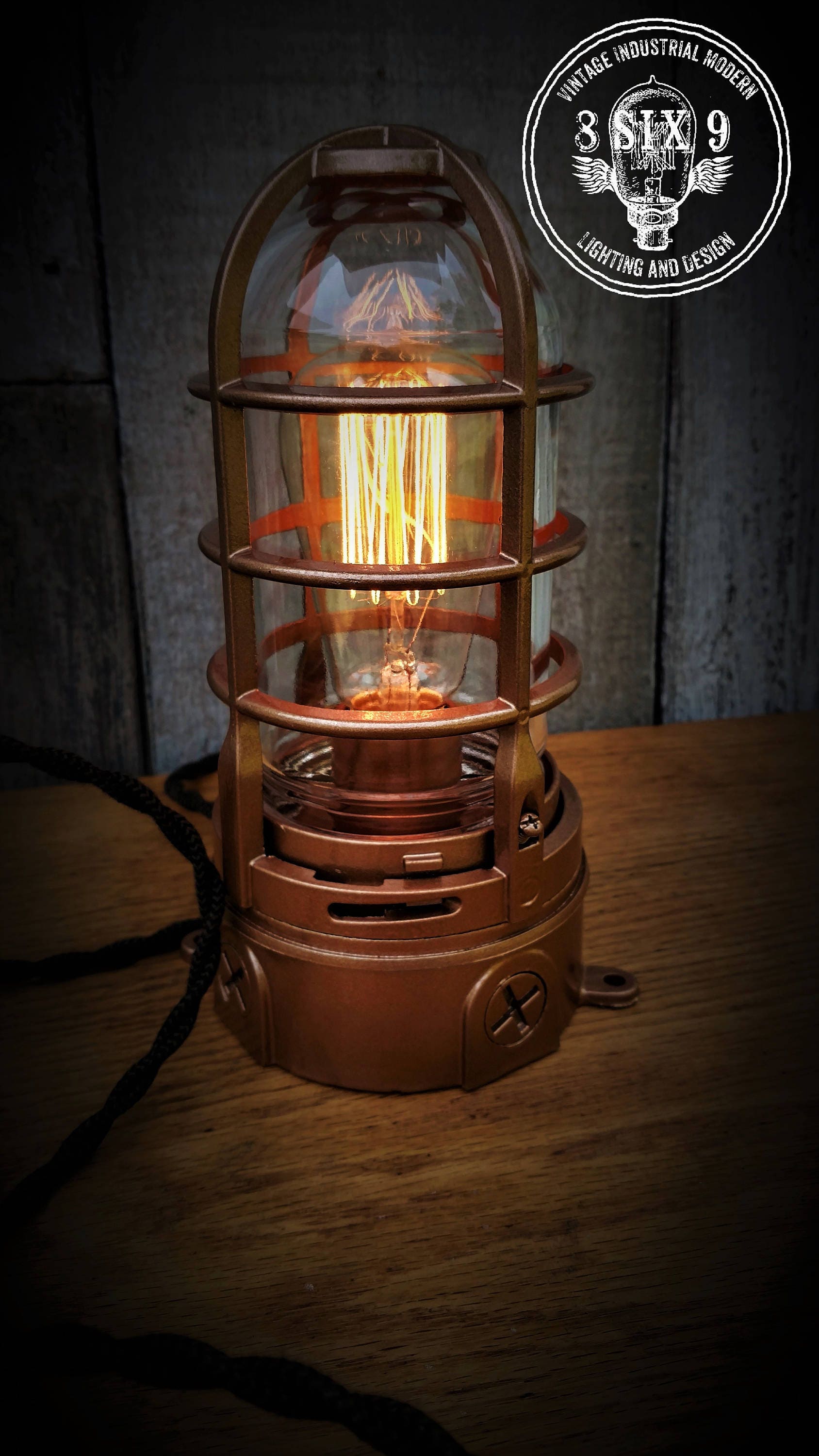 Vintage Industrial Explosion Proof Desk Lamp Industrial | Etsy