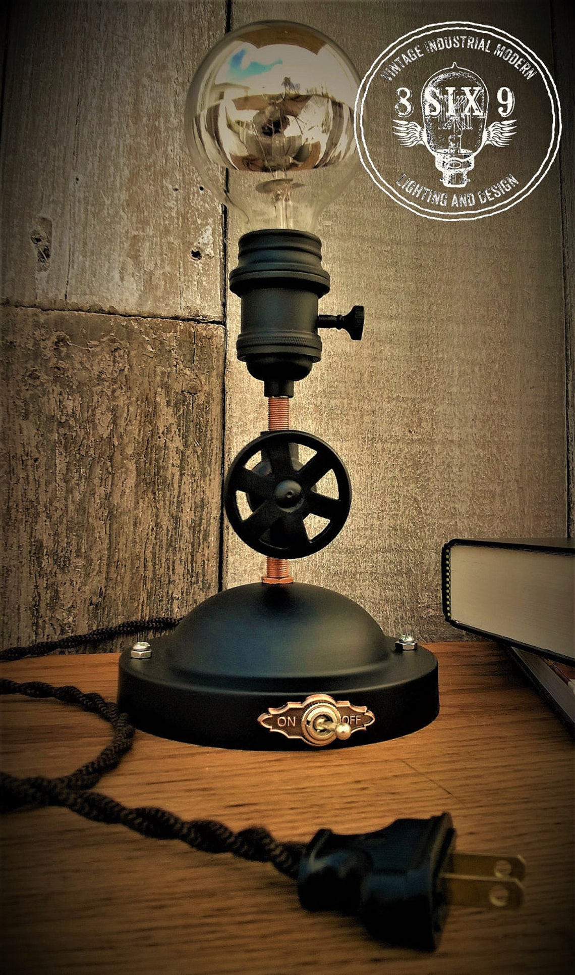 Steampunk Edison Style Desk Lamp Vintage Lighting Industrial - Etsy