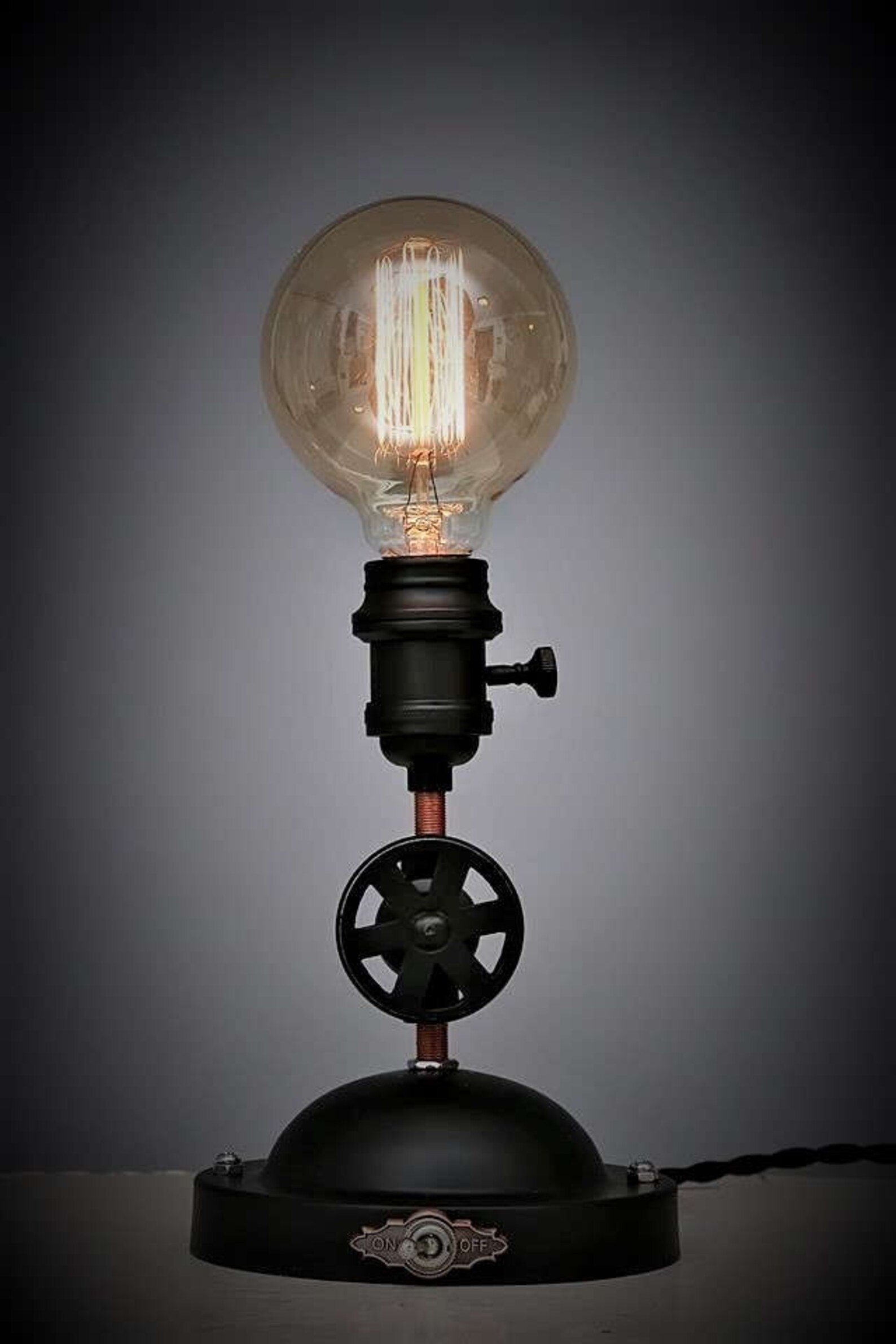 Steampunk Edison Style Desk Lamp Vintage Lighting Industrial - Etsy