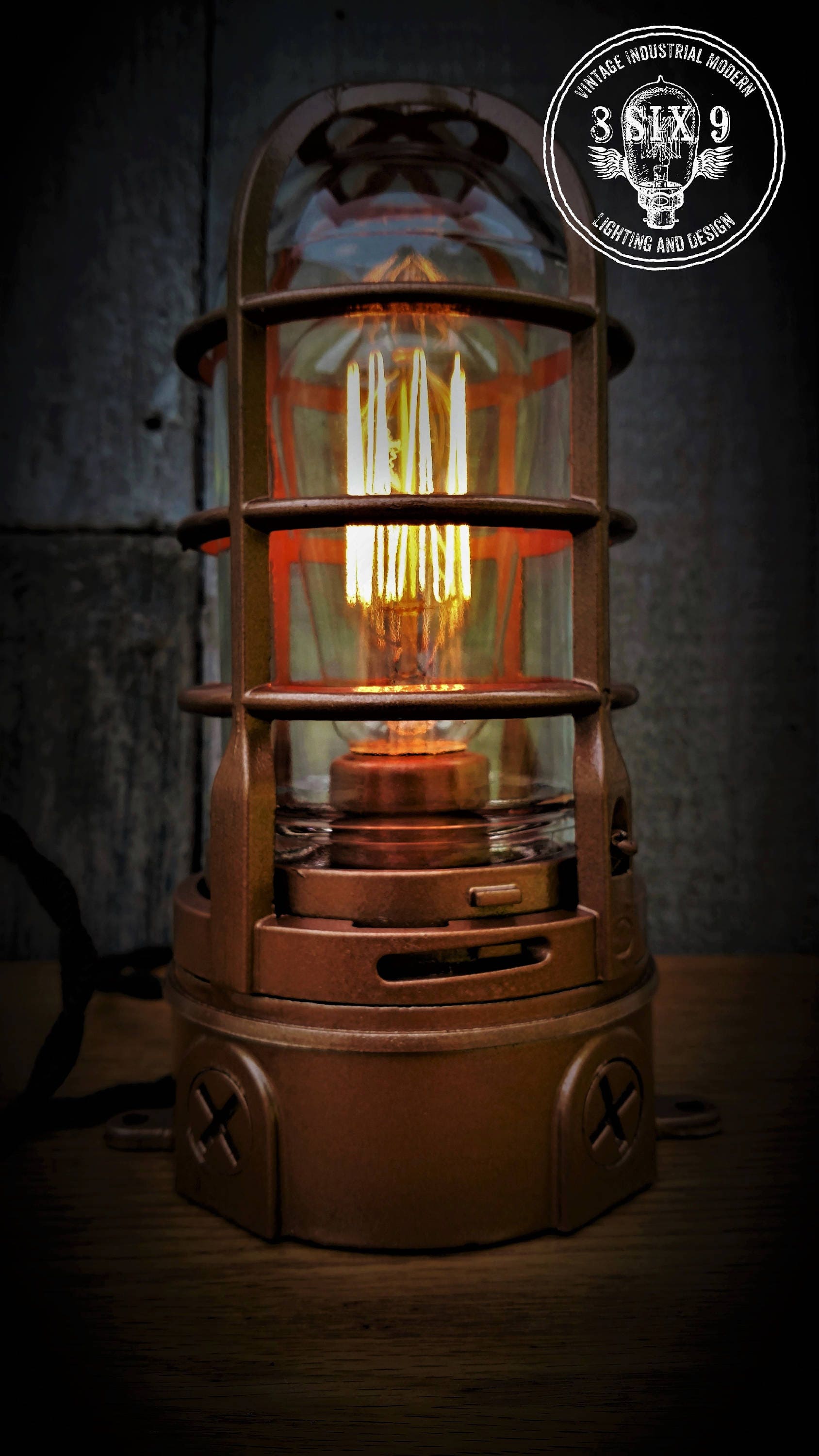 Vintage Industrial Explosion Proof Desk Lamp Industrial | Etsy