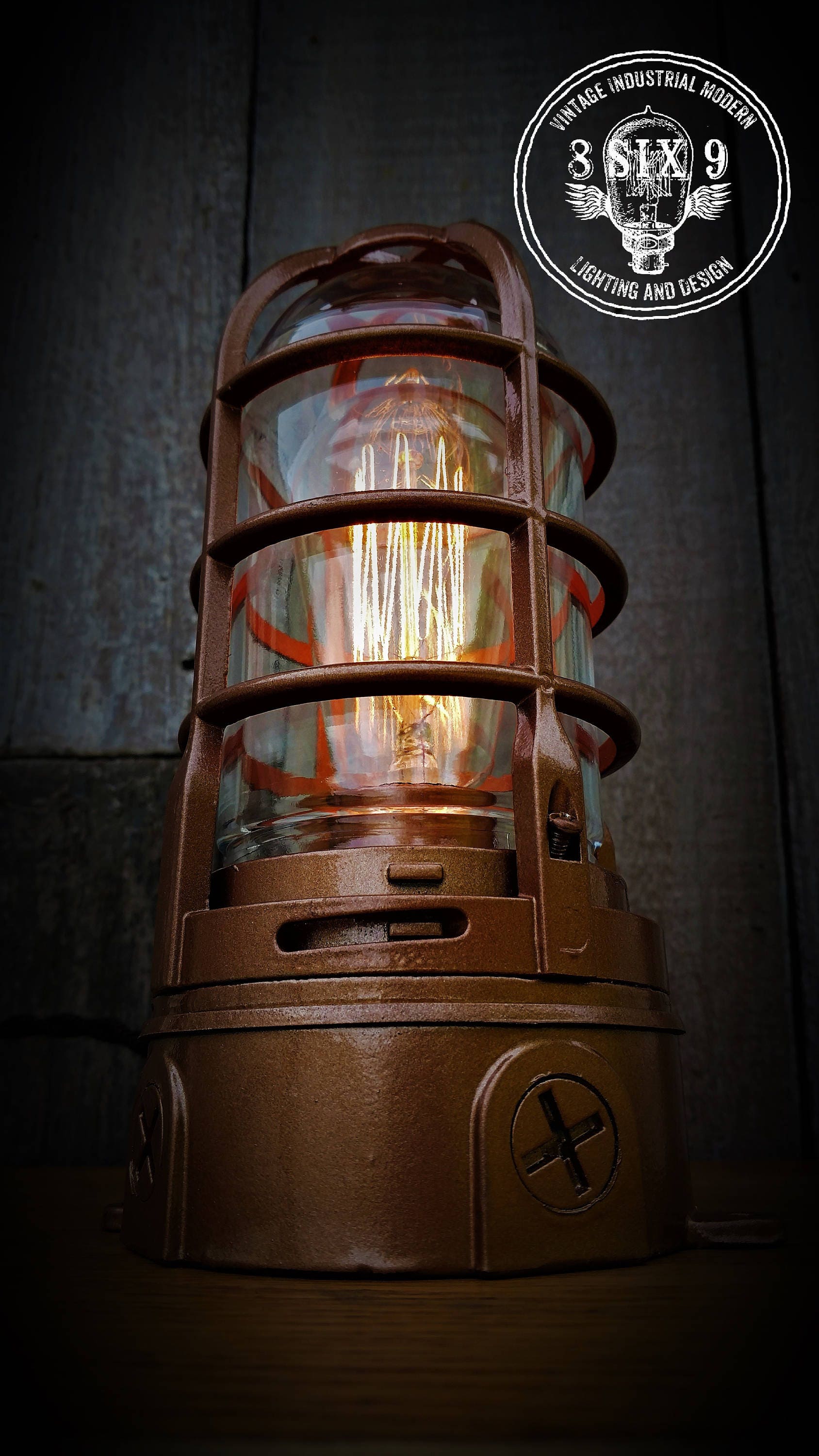 Vintage Industrial Explosion Proof Desk Lamp Industrial | Etsy