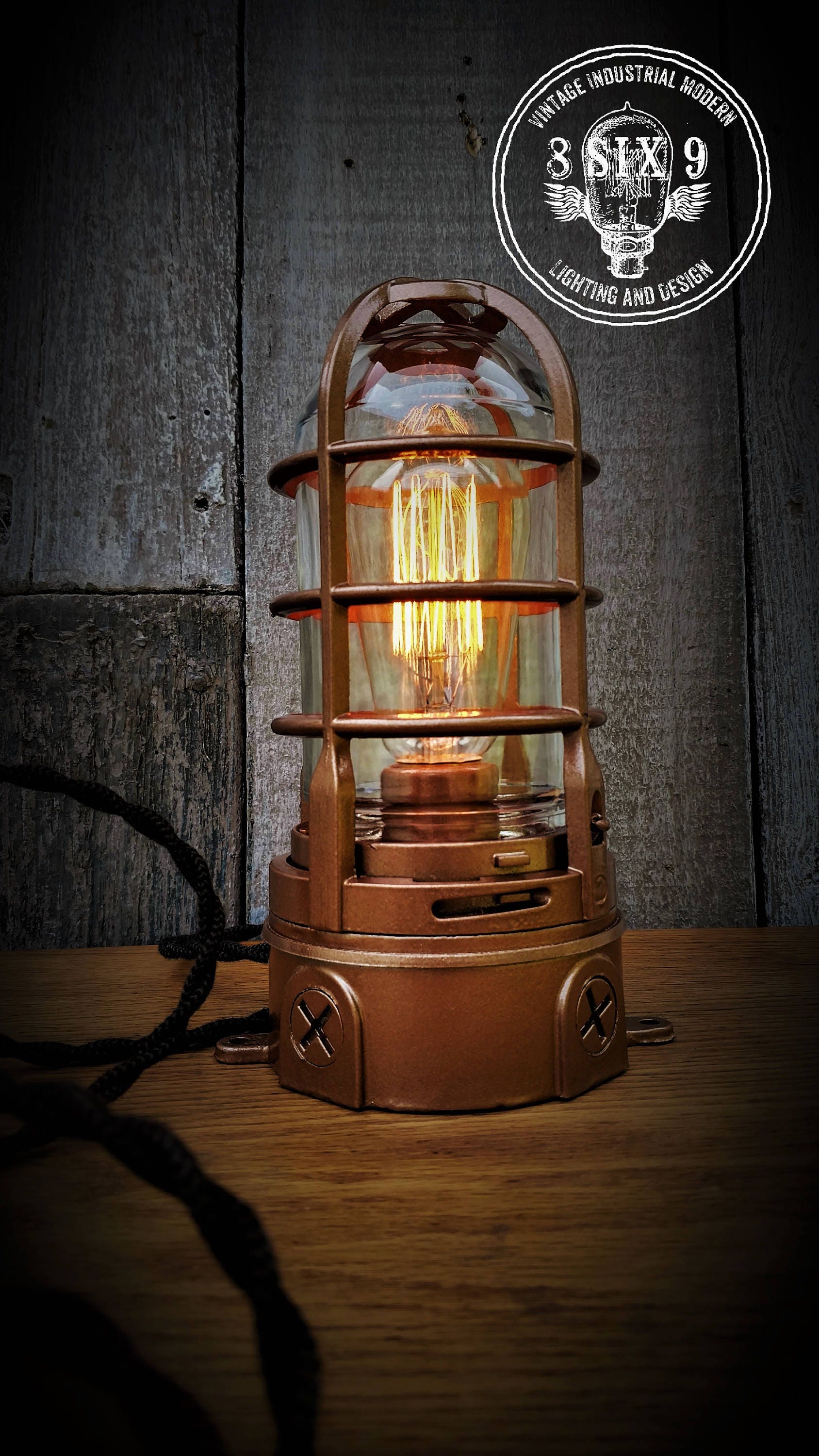 Vintage Industrial Explosion Proof Desk Lamp Industrial | Etsy