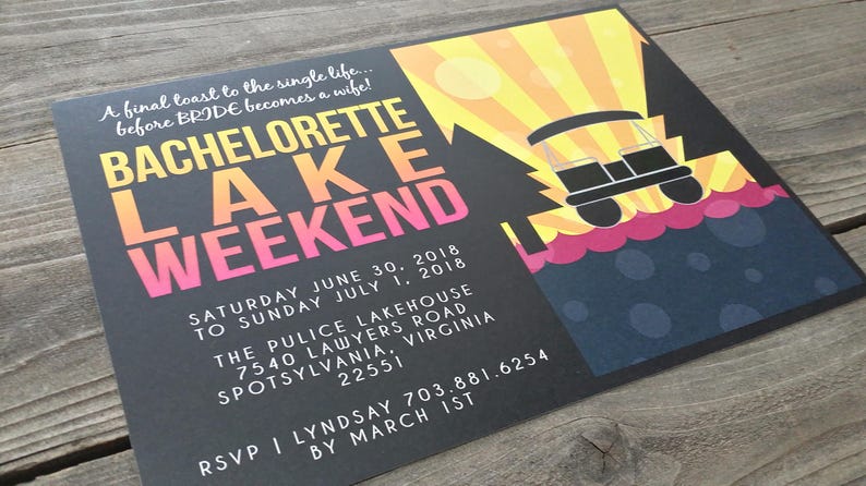 DIGITAL Wild Bachelorette Party Invitation Summer Bach Party | Etsy