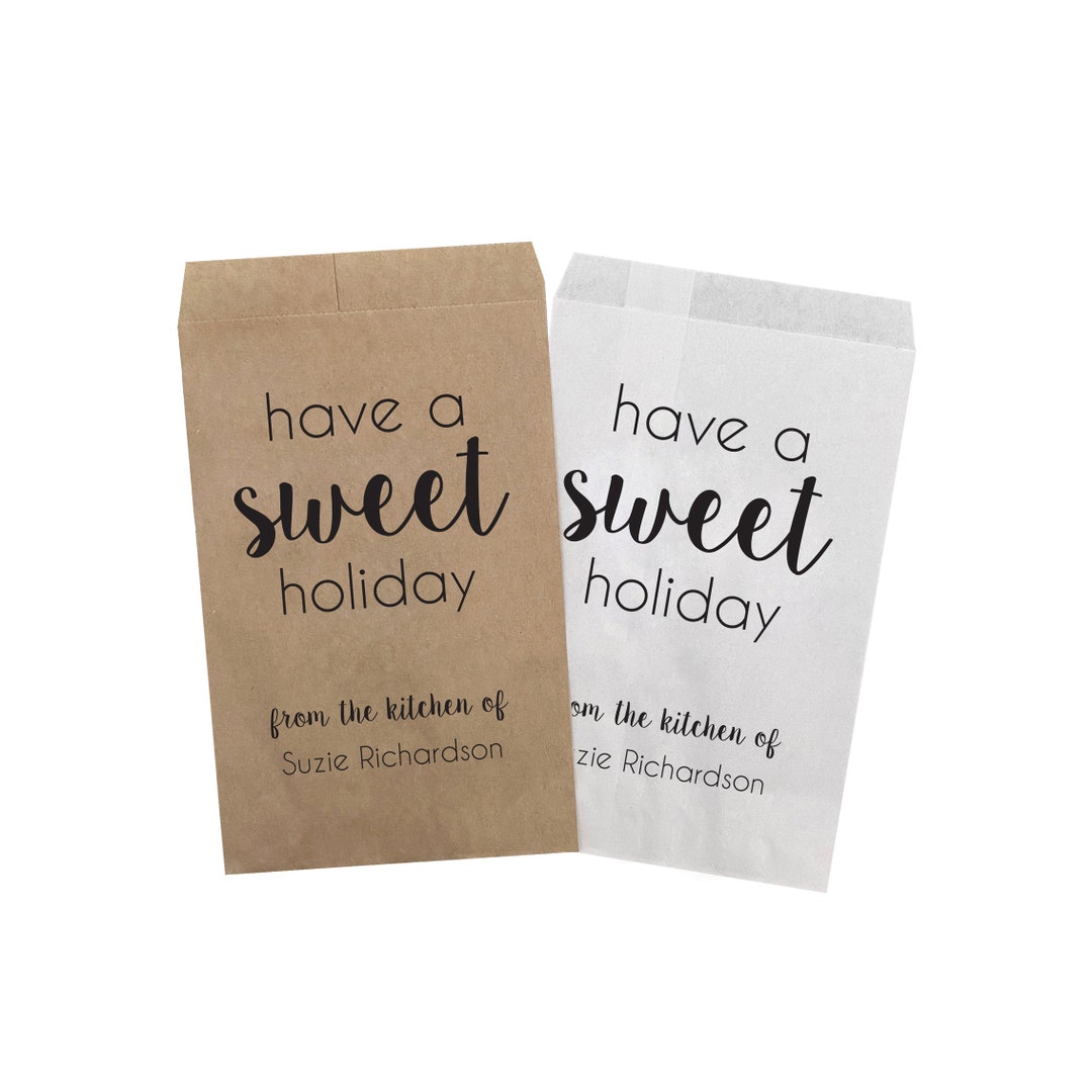 Rustic Holiday Treat Bags, Christmas Cookie Sleeves, Neighbor Gifts ...