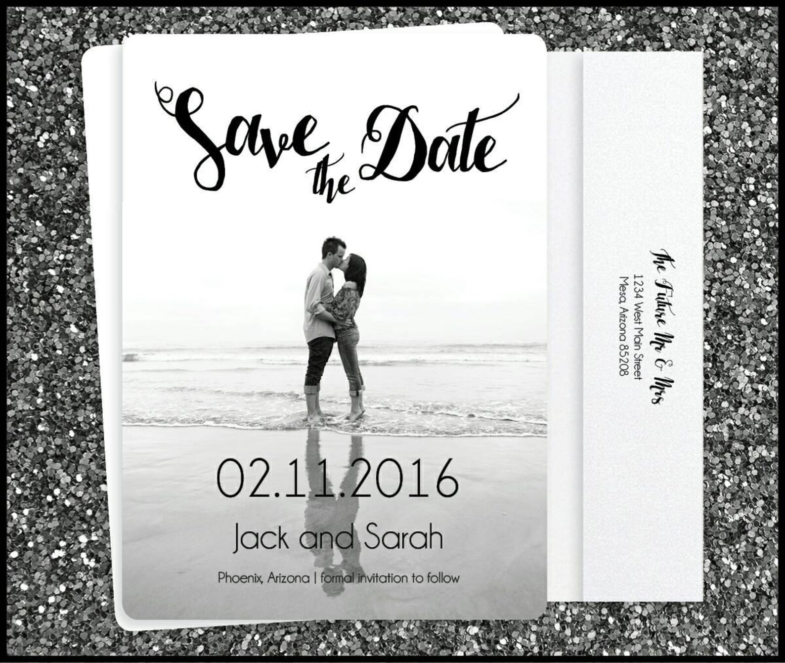 PRINTED Country Rustic Wedding Save-the-date W/envelope - Etsy