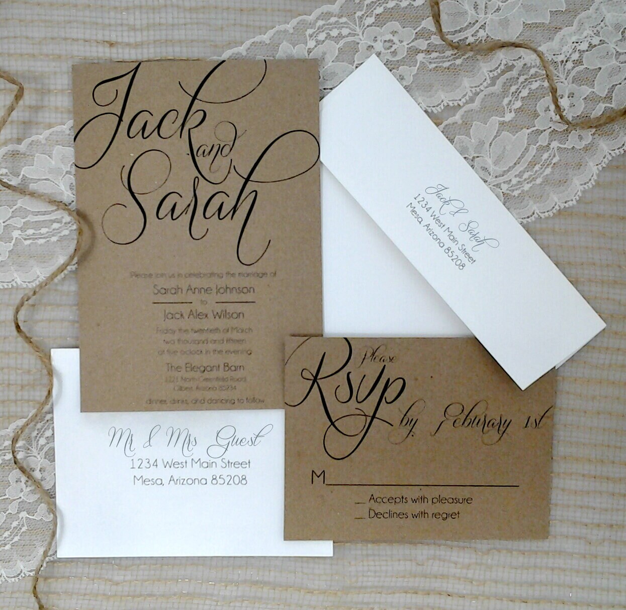 PRINTED A2 RSVP Envelopes Match or Compliment Your Wedding - Etsy