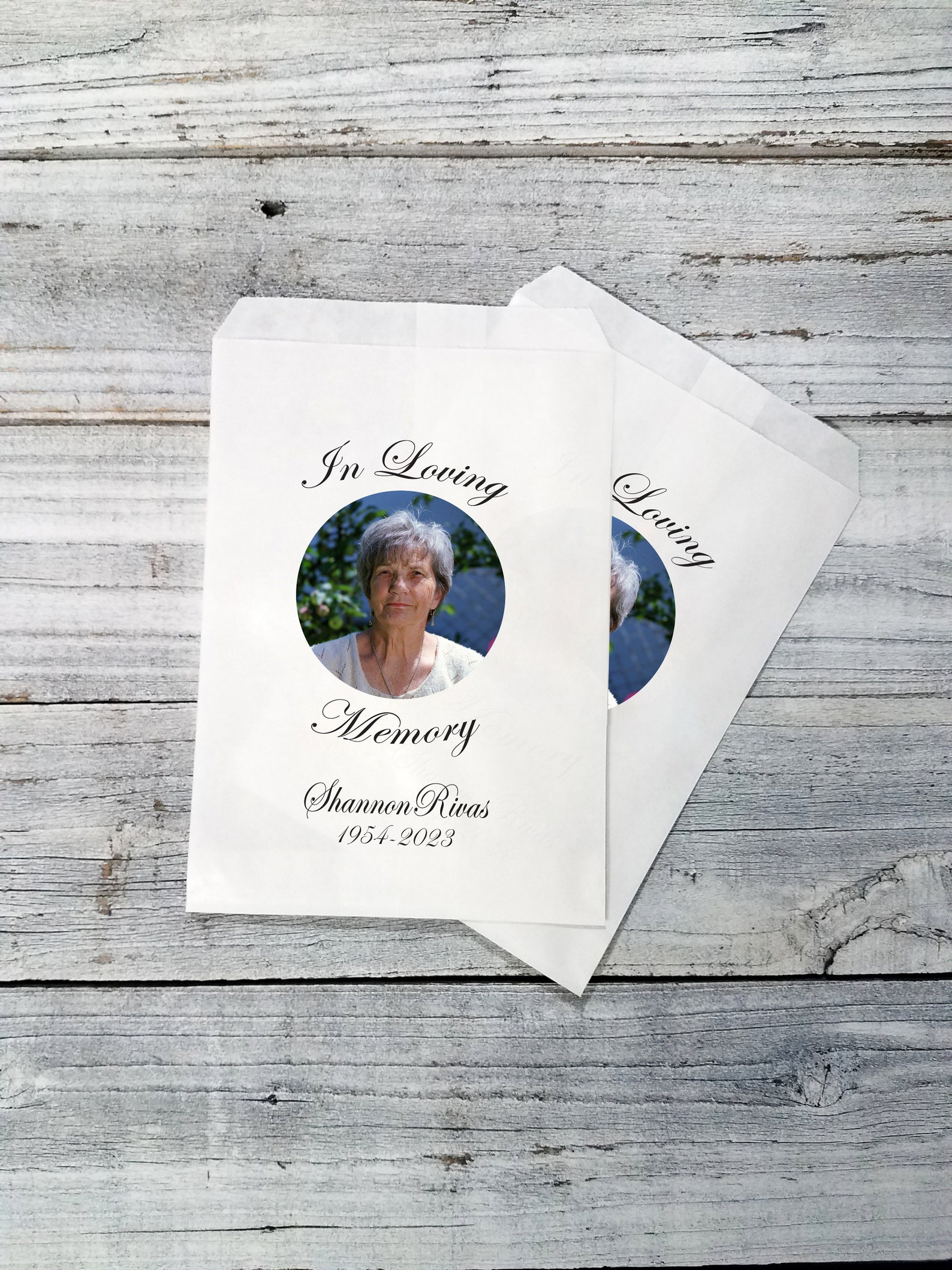 Personalized Memorial Treat Bags: in Loving Memory Funeral Favors - Etsy