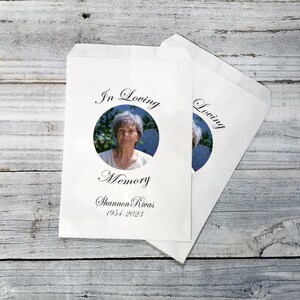 Personalized Memorial Treat Bags: in Loving Memory Funeral Favors - Etsy
