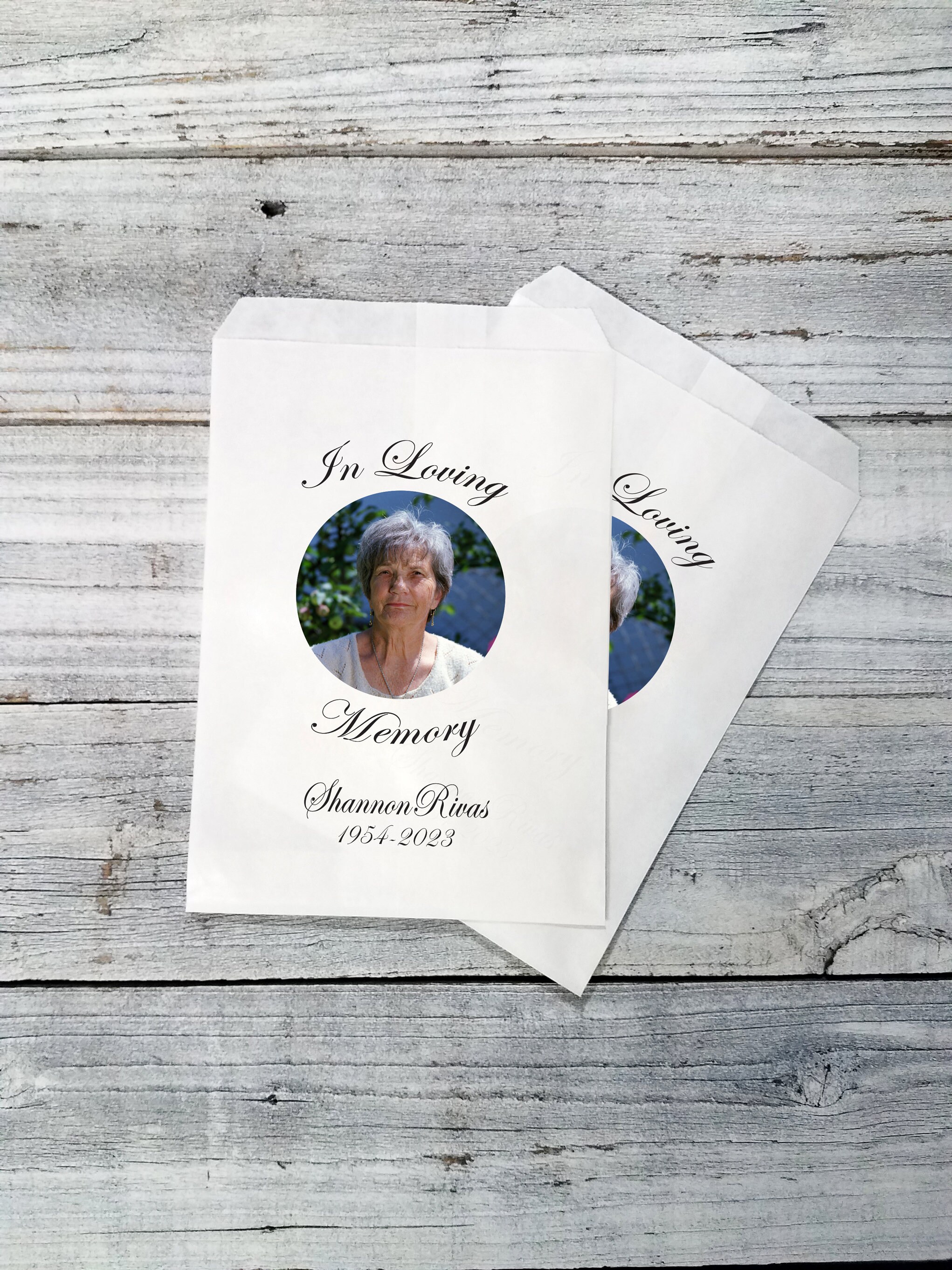Personalized Memorial Treat Bags: in Loving Memory Funeral Favors - Etsy