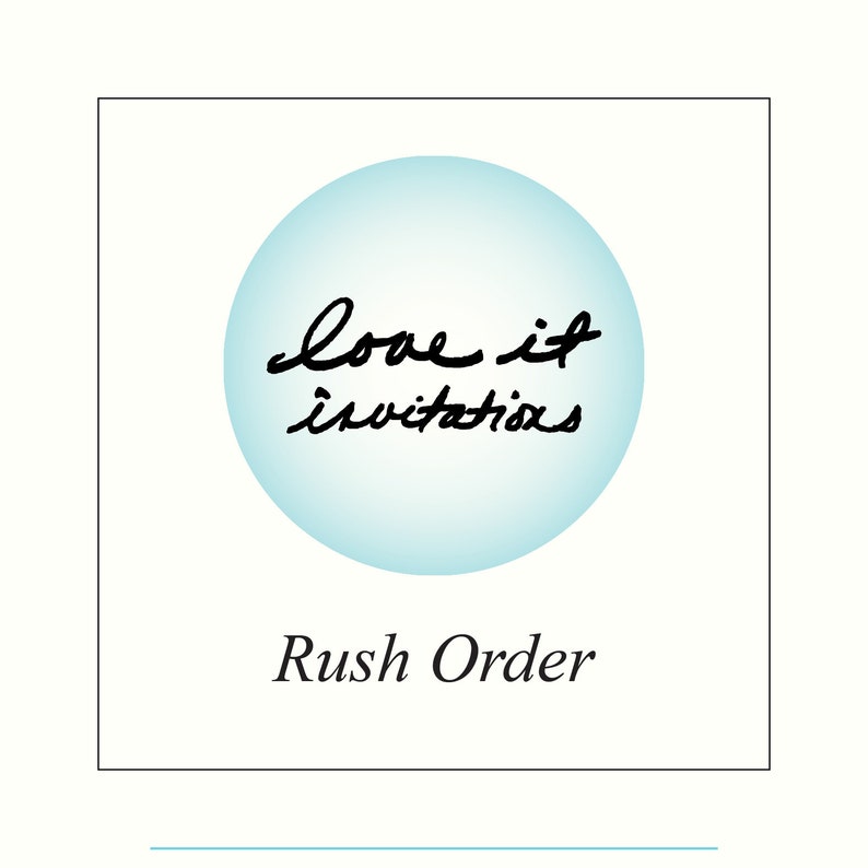 RUSH ORDER add-on | Etsy