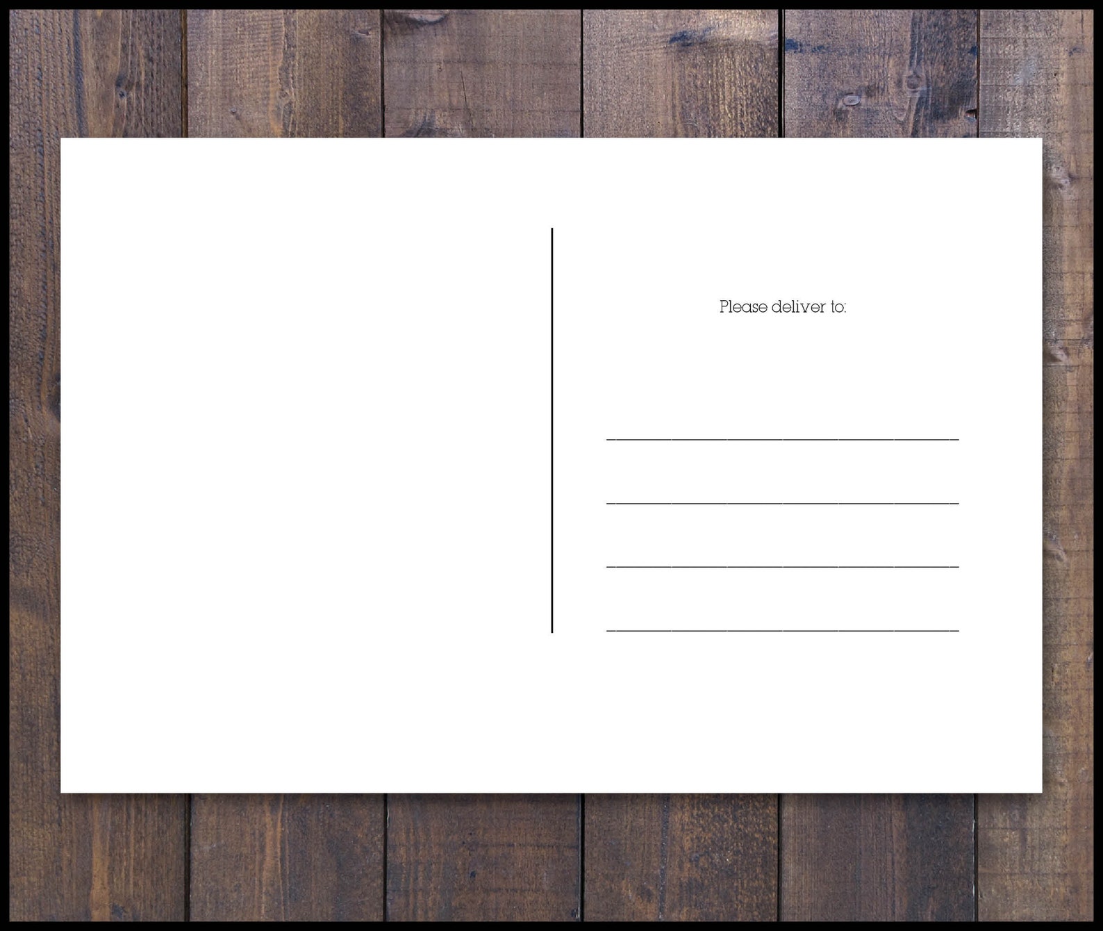 Thank You Postcard PC TY Card Note Card Notecard Classic Traditional ...