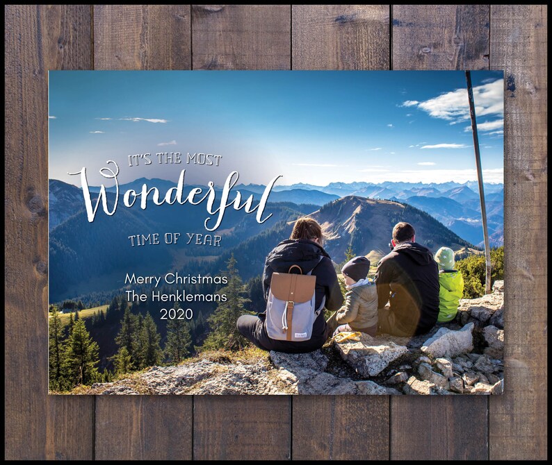 Christmas Card Holiday Card Photo Xmas Pic Seasons Greetings Printed ...