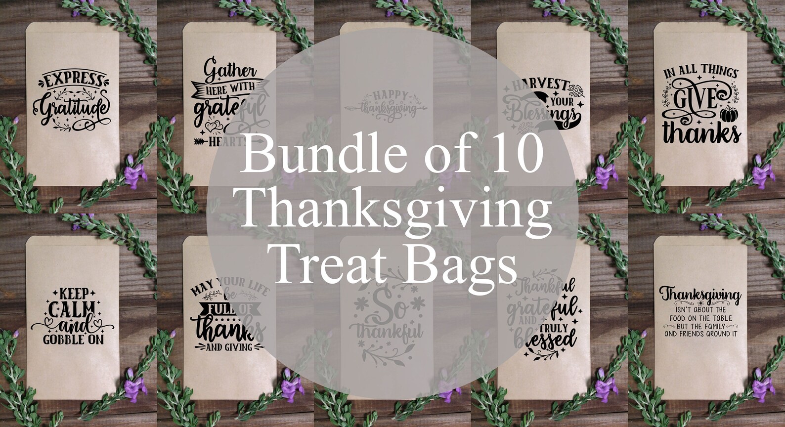 BUNDLE 1 Thanksgiving Treat Bags Utensils Festive Party Favor - Etsy