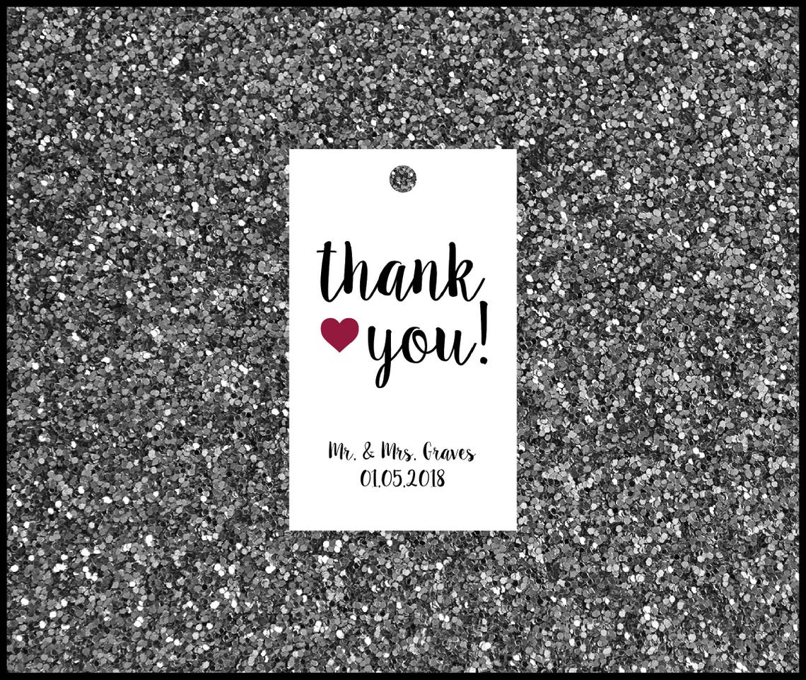Thank You Tags Pack of 10 Personalized Tags Hanging Tags - Etsy