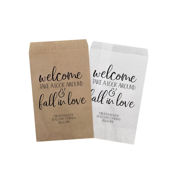 Realtor Open House Goodie Bags - Etsy