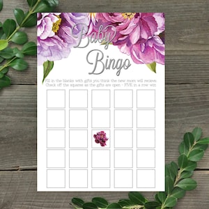 DIGITAL Baby Shower Game, Baby Bingo, Baby Shower Game, Printable ...