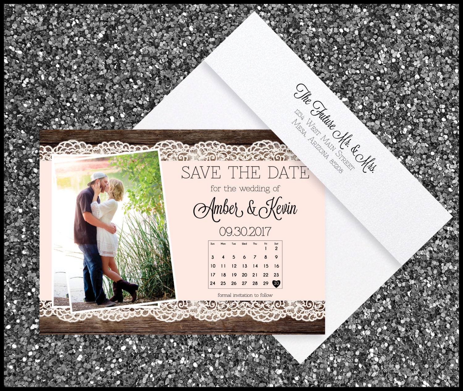 DIGITAL DOWNLOAD Country Rustic Wedding Save-the-date - Etsy
