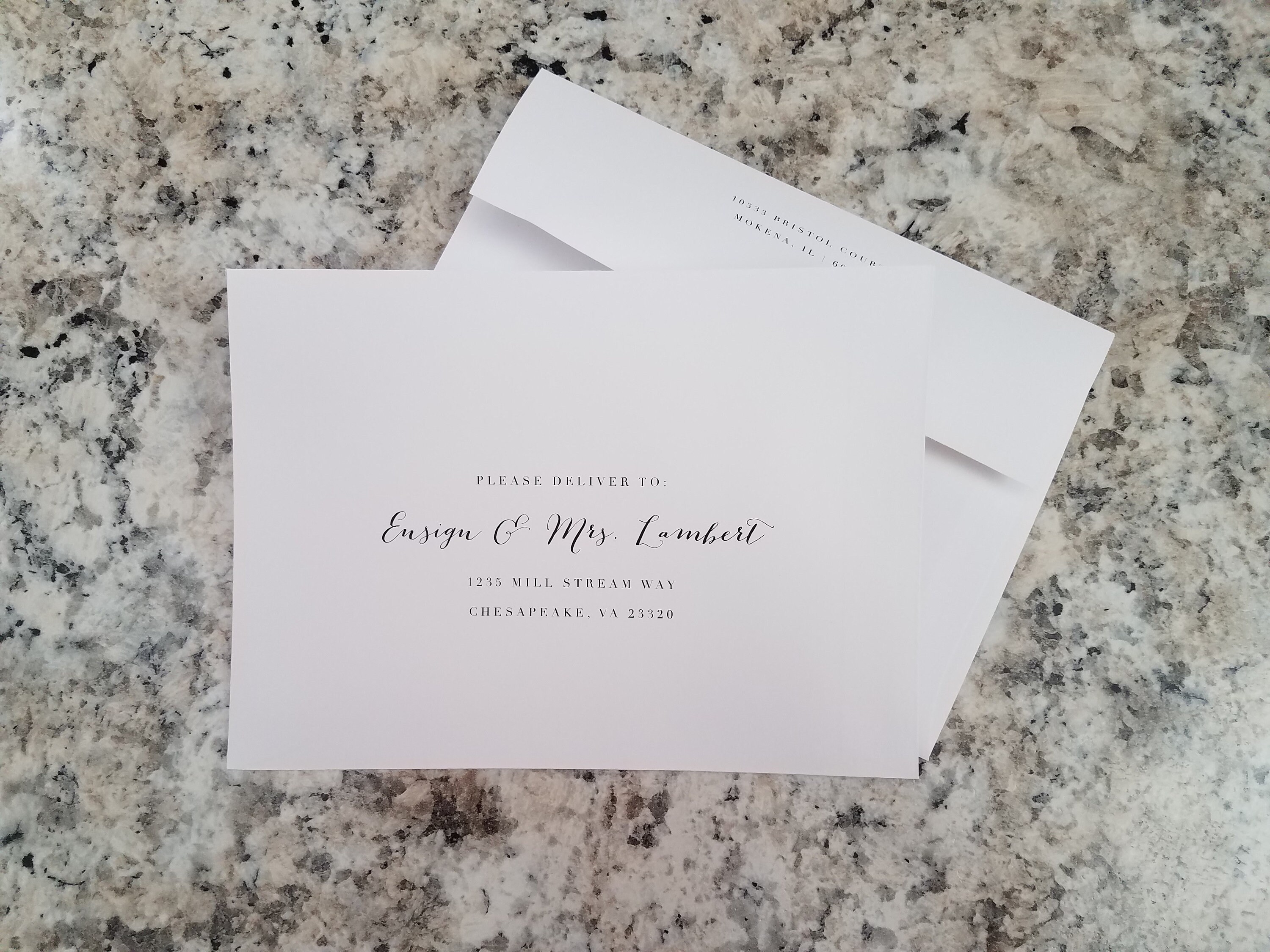 PRINTED A7 Envelopes Match or Compliment your wedding or | Etsy