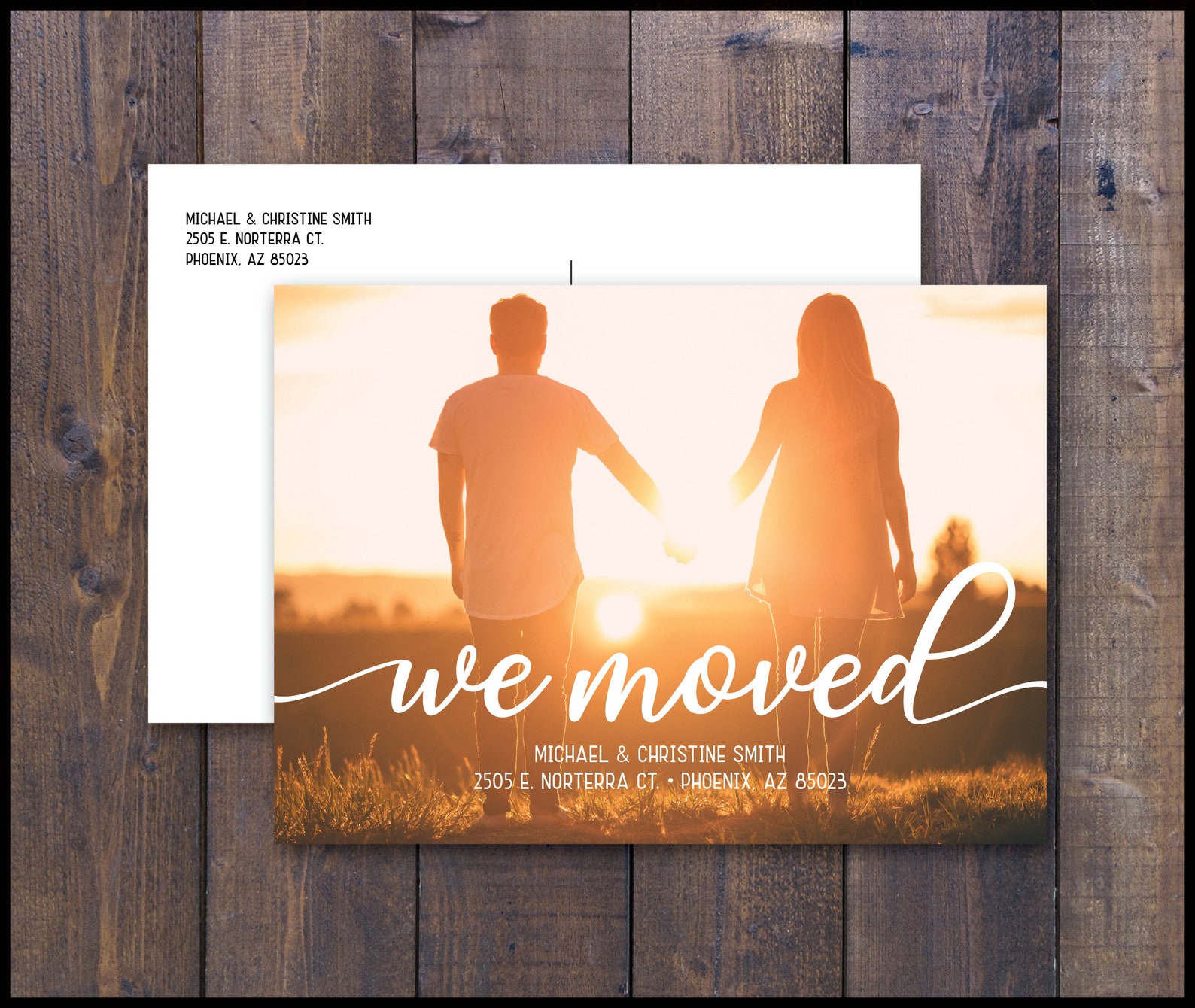 We Moved Postcard Photo Address Update Announcement Pic - Etsy