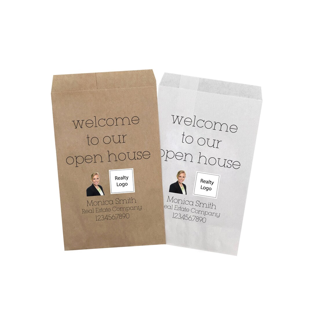 Realtor Open House Treat Bags: Personalized Real Estate Agent Gift - Etsy