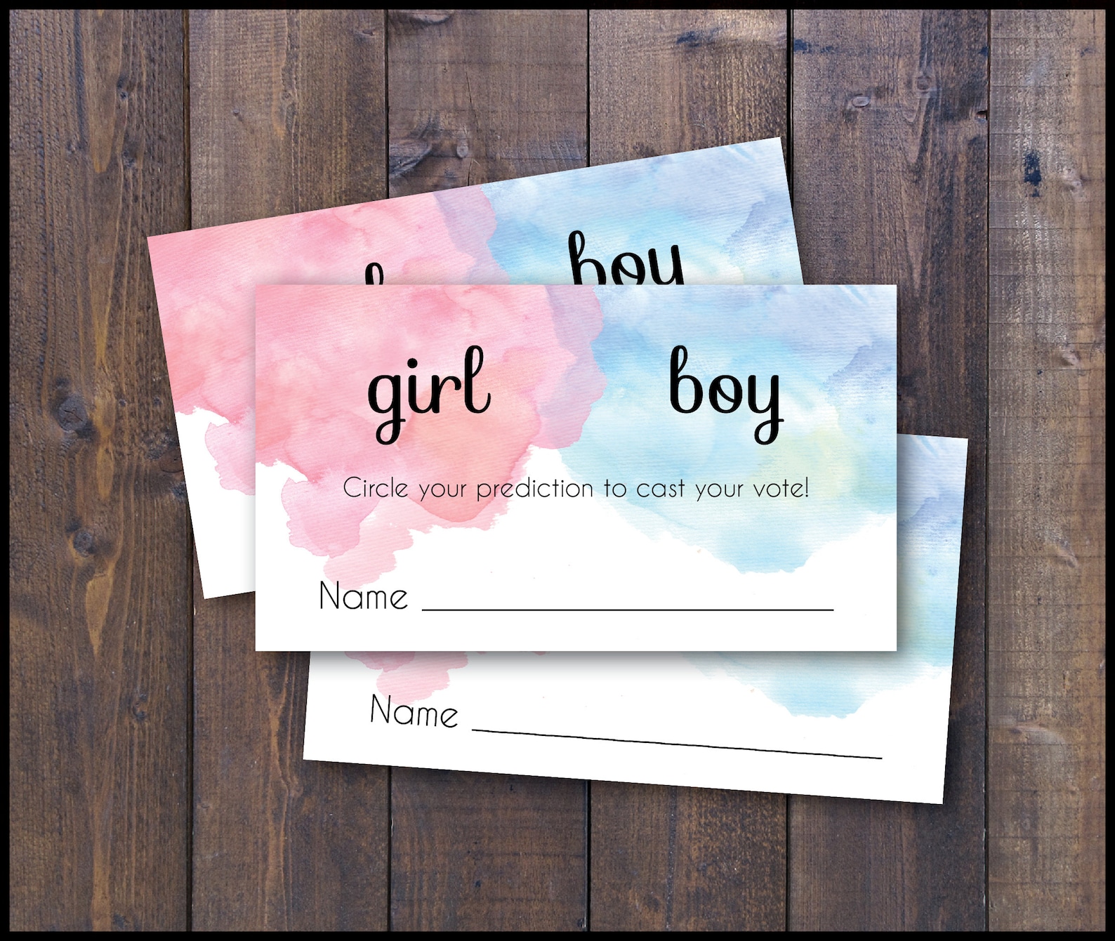 Gender Reveal Cards Pack of 10 Gender Reveal Ticket Sex - Etsy