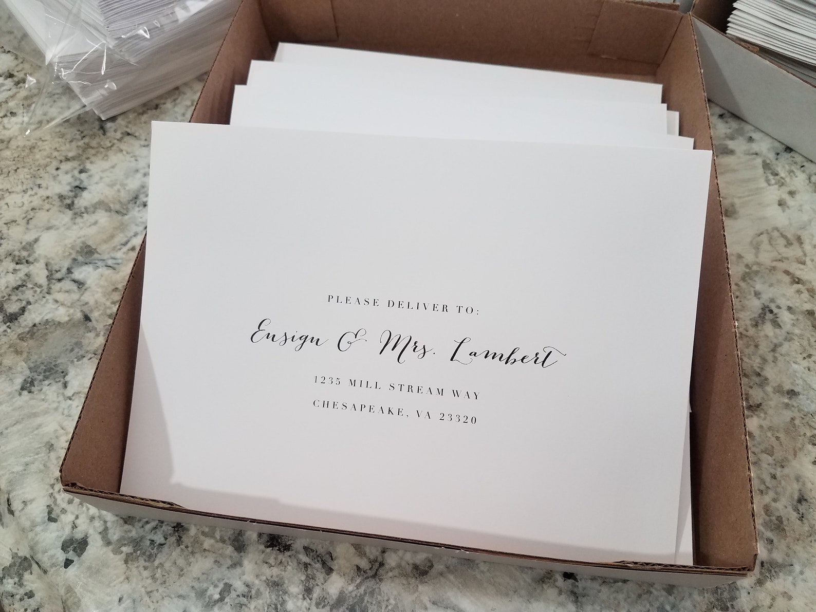 PRINTED A7 Envelopes Match or Compliment your wedding or | Etsy