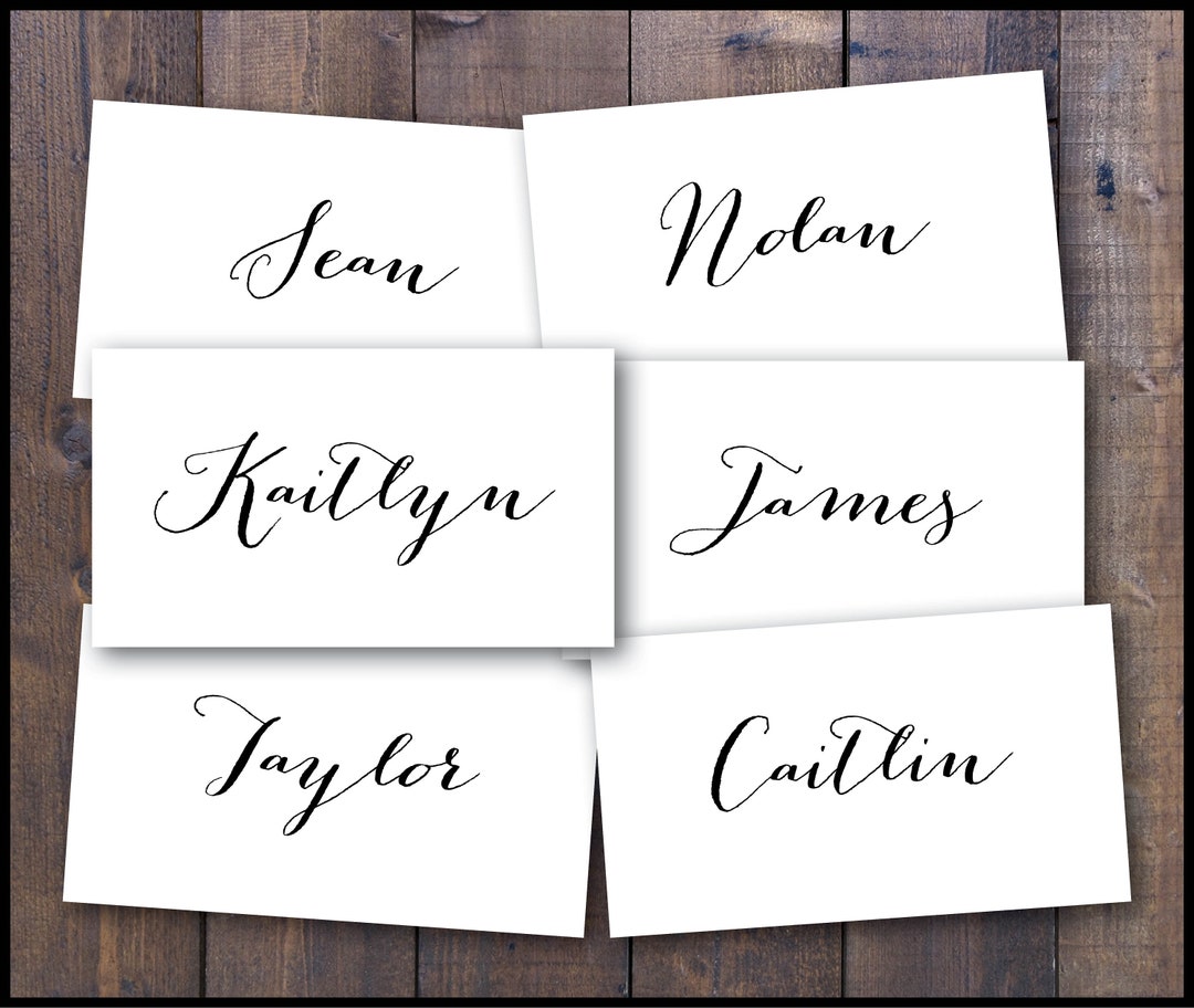 PRINTED Placecards Place Cards Custom Table Names Guest Names Naming ...