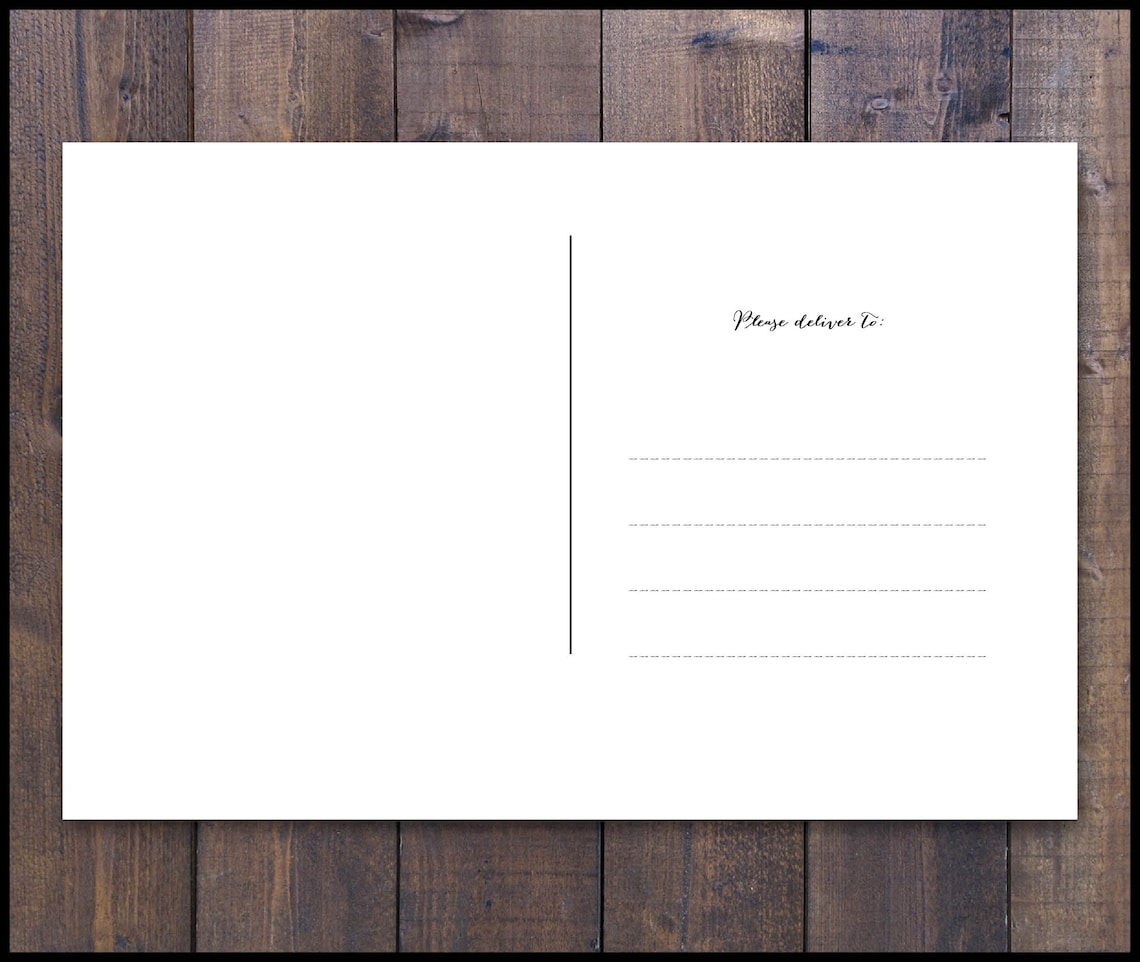 Thank You Postcard PC TY Card Note Card Notecard Classic - Etsy